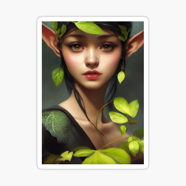 "Leaf Elf" Sticker for Sale by el3v3n11art | Redbubble