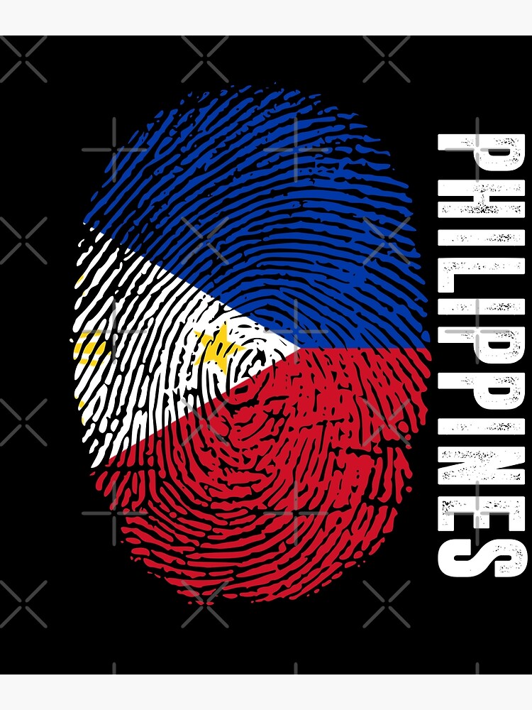 "Philippines Flag Fingerprint DNA Filipino" Poster for Sale by ...