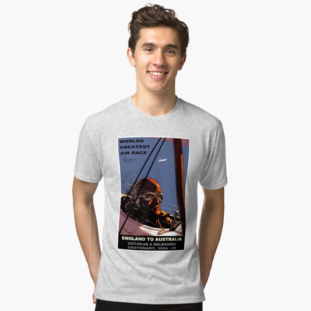 "AIRPLANE RACE : Vintage England to Australia Advertising Print" Poster ...