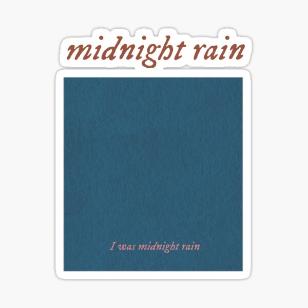 "midnight rain lyric color palette / graphic design" Sticker for Sale ...