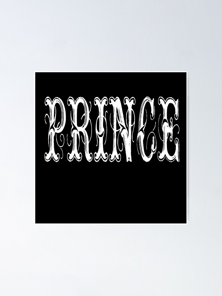"Prince Vintage Letters" Poster for Sale by artbyomega | Redbubble