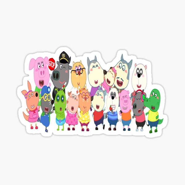 "Family wolfoo, funny wolfoo, cute wolfoo, wolfoo game" Sticker for ...