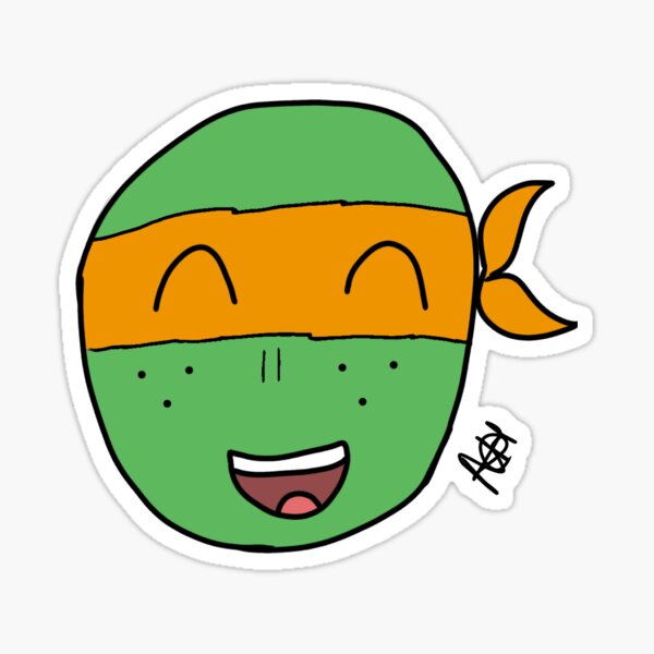 "TMNT 2012 Mikey fanart drawing " Sticker for Sale by DogCreates ...