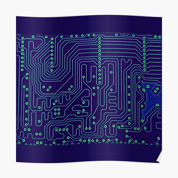 "Electronics Engineering | Circuit on PCB | Blue Printed Circuit Board ...