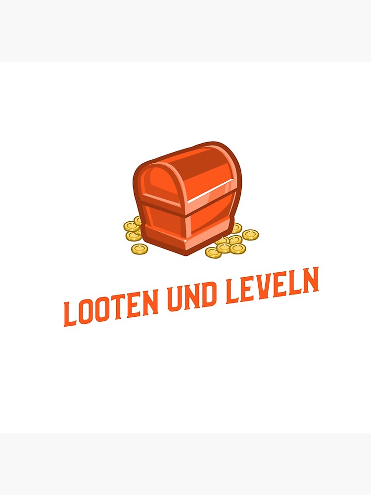 "looting and leveling" Poster for Sale by StaryDesign | Redbubble