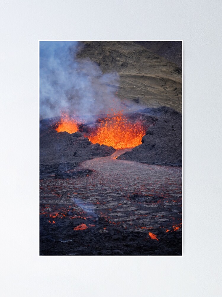 "Volcanic eruption in Iceland 2022" Poster for Sale by elisainiceland ...