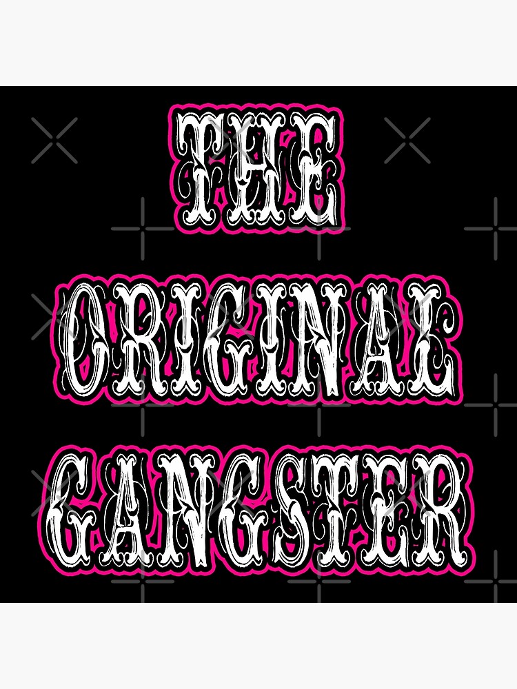 "Original Gangster Vintage Letters" Poster for Sale by artbyomega ...