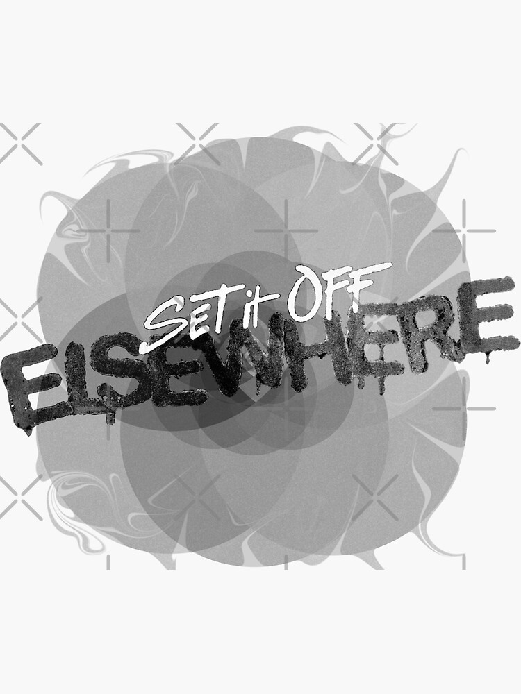 "Set it Off Elsewhere Album black and white" Sticker for Sale by ...