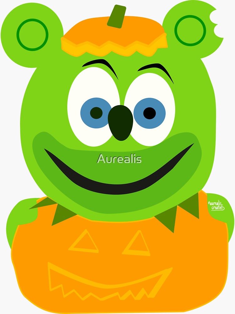 "Gummy Bear Halloween " Sticker for Sale by Aurealis | Redbubble