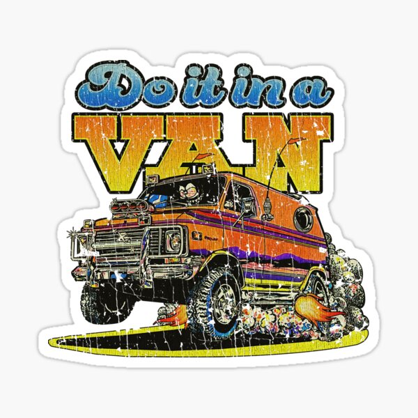 "Vannin Do It In A Van Bowtie Edition 1975 " Sticker for Sale by ...
