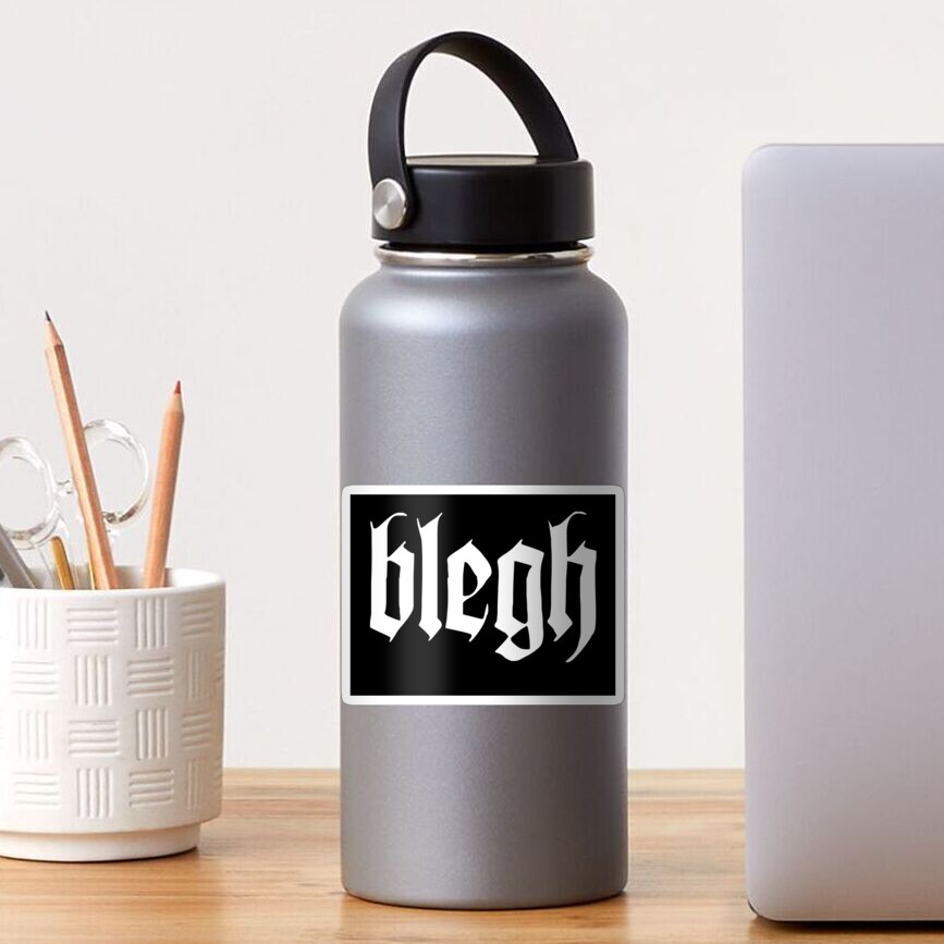 "blegh" Sticker for Sale by Marker7 | Redbubble