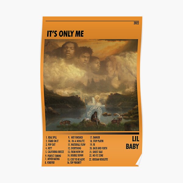"Lil Baby - it's only me Album Tracklist Posters Album - Album Cover ...