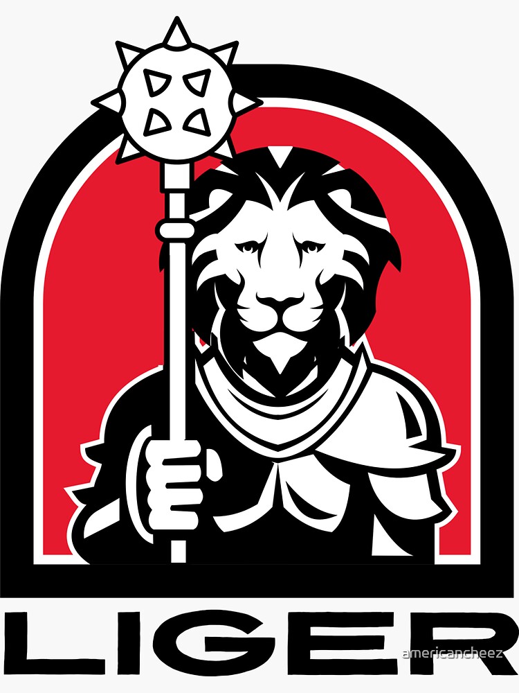 "Liger" Sticker for Sale by americancheez | Redbubble