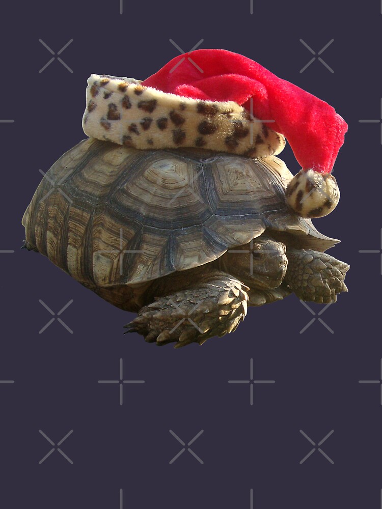 "Sulcata Tortoise with Santa Hat" T-shirt for Sale by misimichu ...