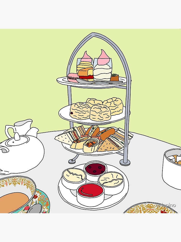 "English Afternoon Tea" Postcard for Sale by m-lapino | Redbubble