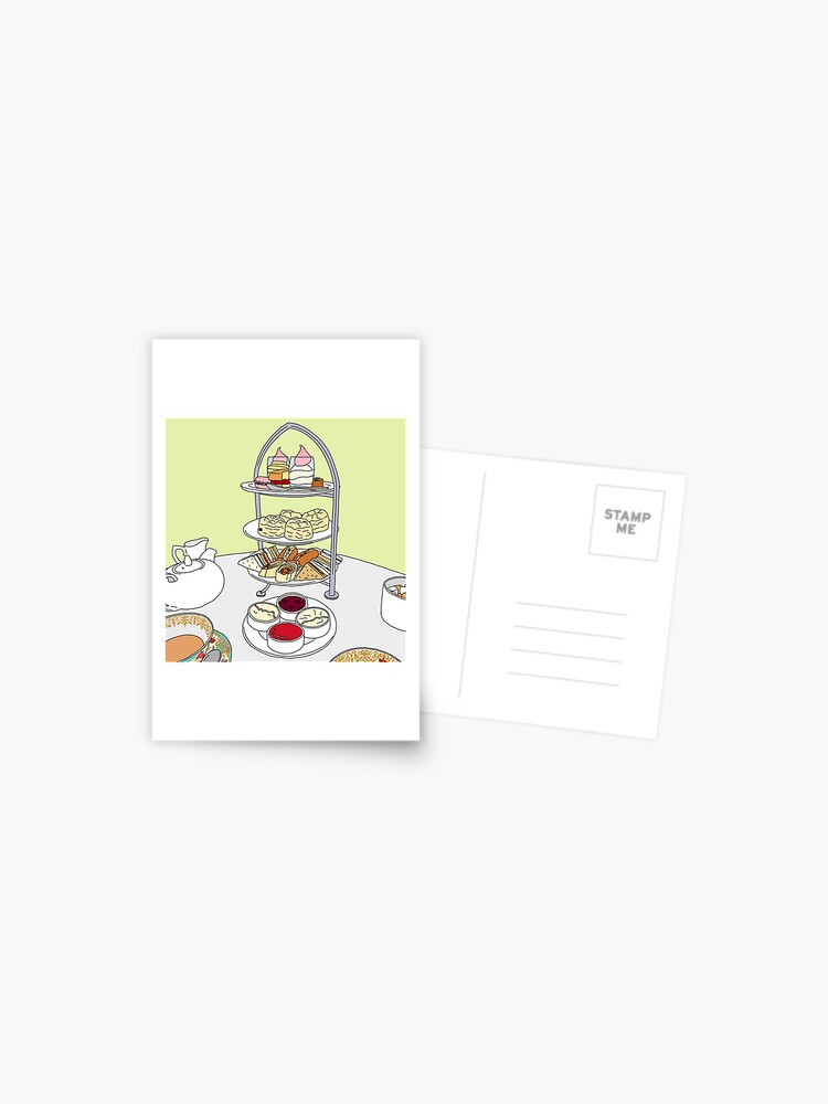 "English Afternoon Tea" Postcard for Sale by m-lapino | Redbubble