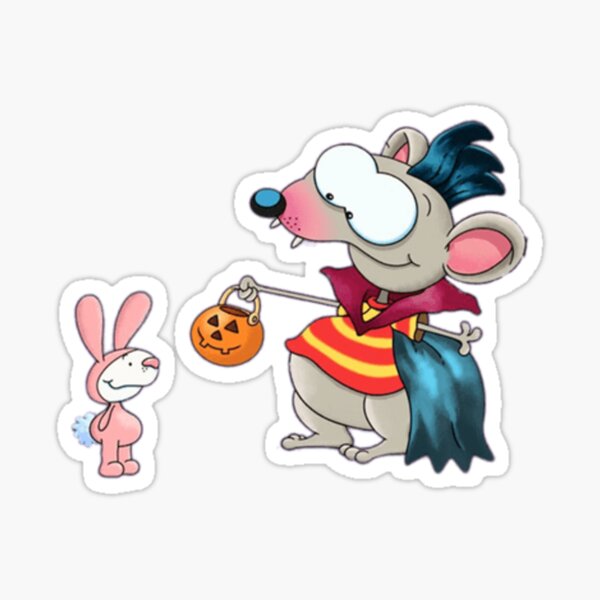 "Toopy and Binoo Halloween disguise" Sticker for Sale by ...