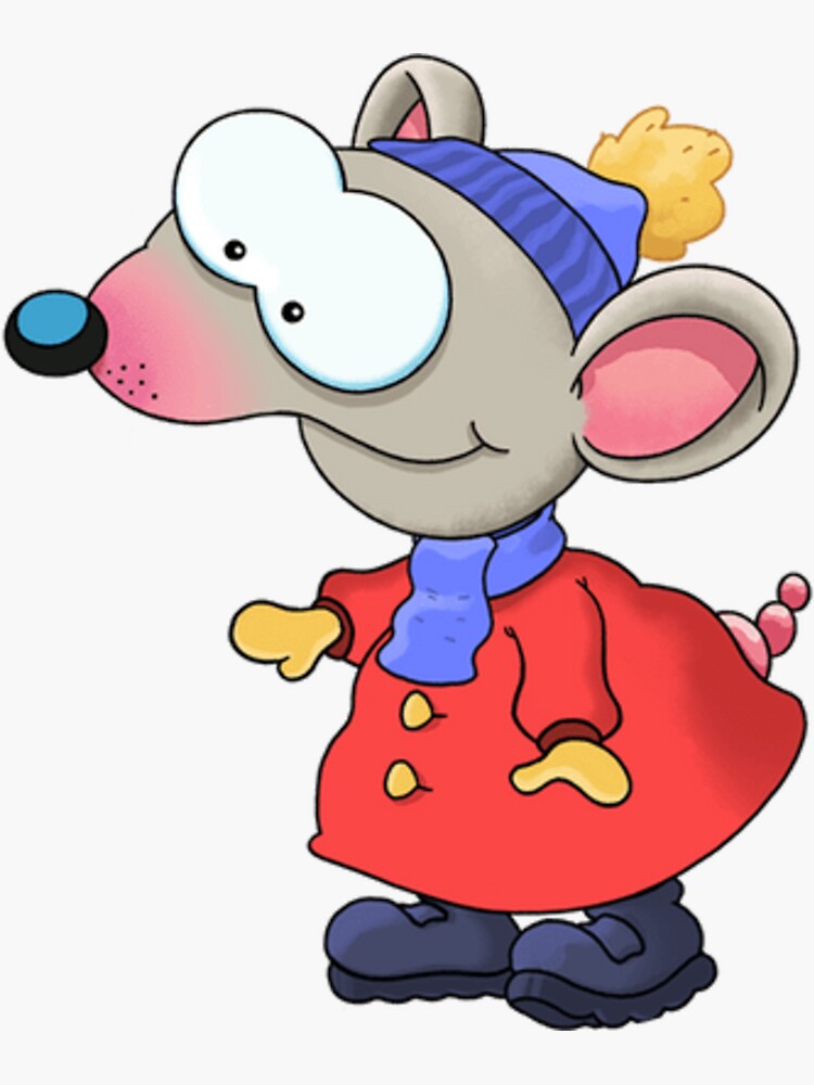 "Cute Toopy wearing red coat" Sticker for Sale by BornInSeptember ...