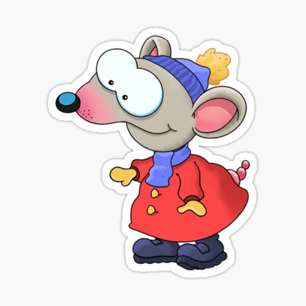 "Cute Toopy wearing red coat" Sticker for Sale by BornInSeptember ...