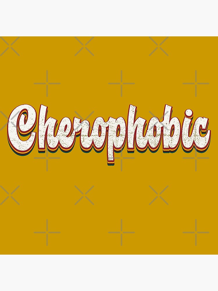 "Cherophobia - mental health - cherophobic " Poster for Sale by Vivid ...