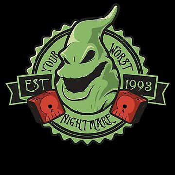 "Oogie Boogie Logo" Sticker for Sale by TurretedSloth | Redbubble