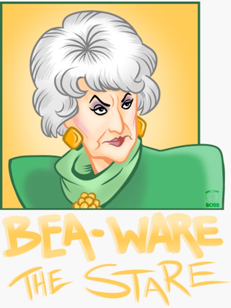"Meme Vintage Ware the Stare" Sticker for Sale by Reploglek | Redbubble