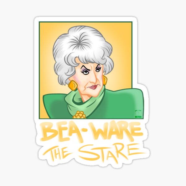 "Meme Vintage Ware the Stare" Sticker for Sale by Reploglek | Redbubble