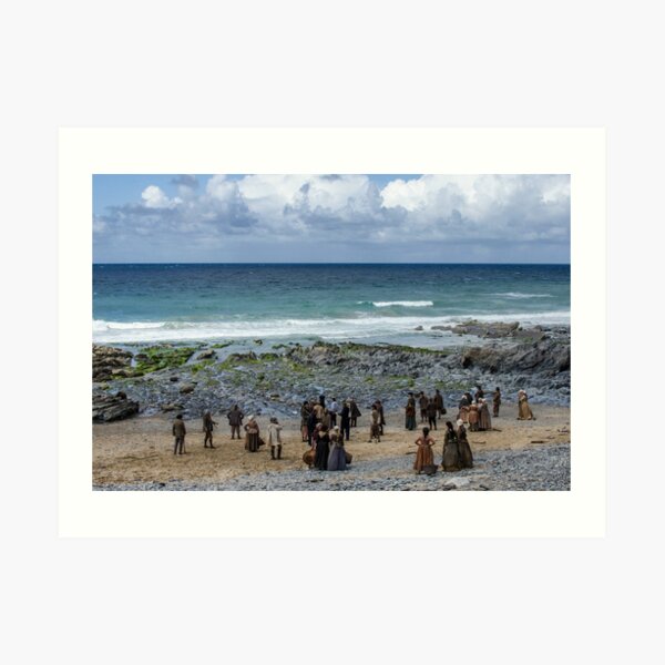 "The Cast of Poldark on the beach in Cornwall" Art Print by ...