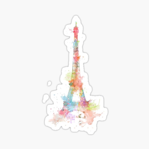 "paris eiffel tower" Sticker for Sale by ArtistooPro | Redbubble