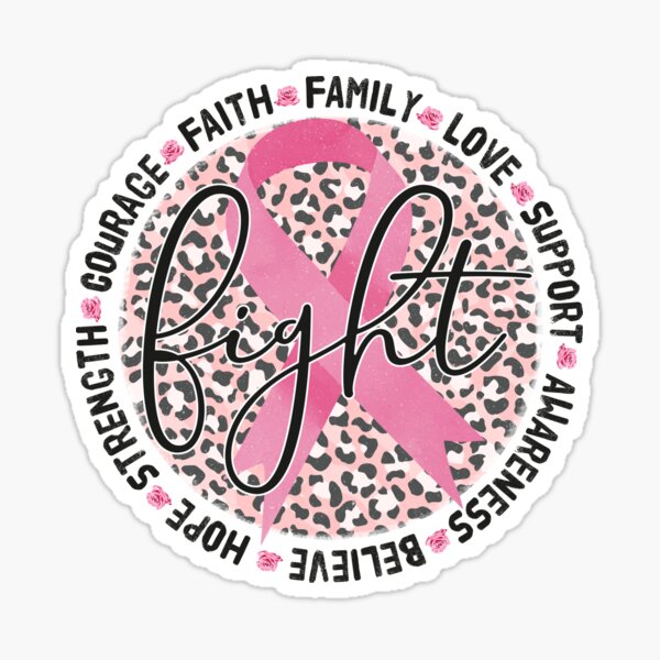 "Vintage pink ribbon Pinktober logo" Sticker for Sale by AllHolidayLong ...