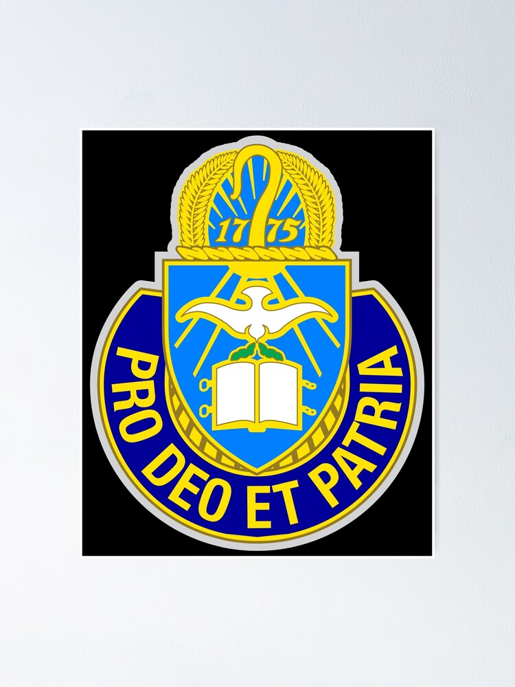"ARMY CHAPLAIN CORPS REGIMENTAL CREST" Poster for Sale by WOOFANG ...