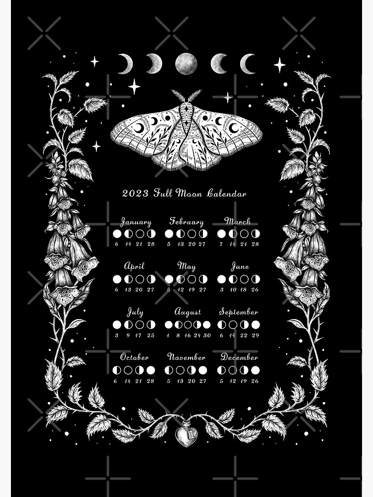 "Luna Calendar Moth" Poster for Sale by episodicDrawing | Redbubble