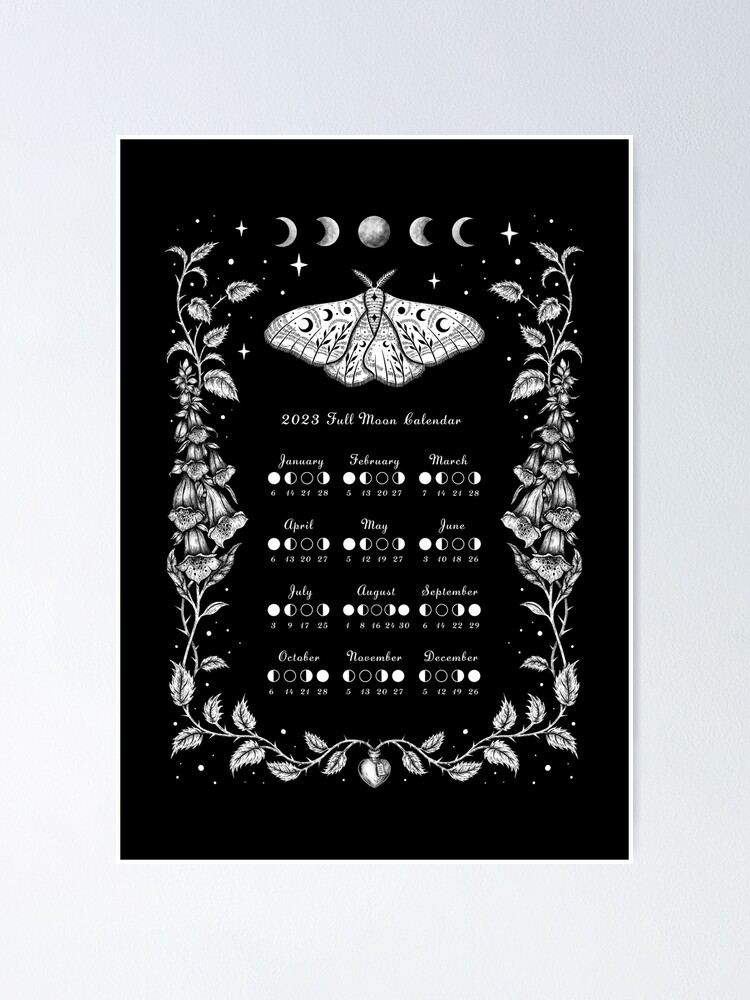 "Luna Calendar Moth" Poster for Sale by episodicDrawing | Redbubble