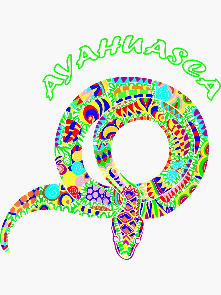 "Psychedelic DMT Snake of Ayahuasca Spiritual Sacred Geometry191 ...