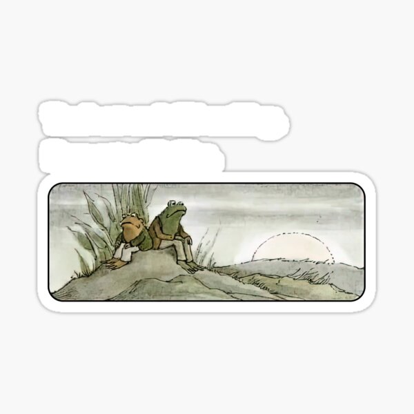 "Frog and Toad" Sticker for Sale by Star5sixx | Redbubble