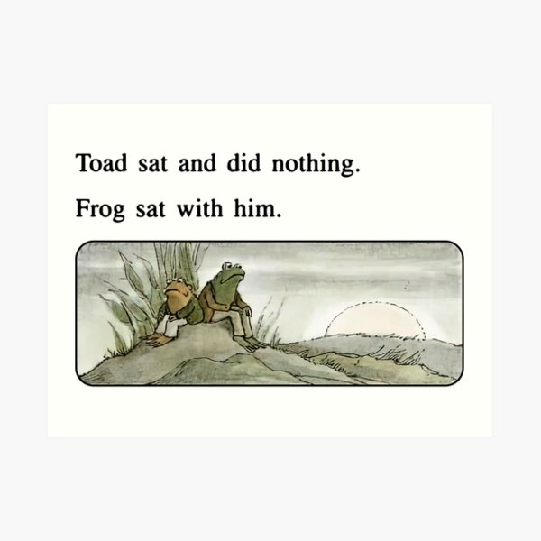 "Frog and Toad meme" Art Print for Sale by Star5sixx | Redbubble