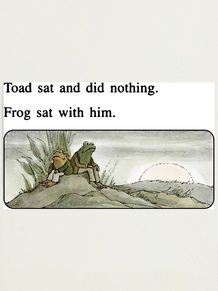 "Frog and Toad meme" Photographic Print for Sale by Star5sixx | Redbubble