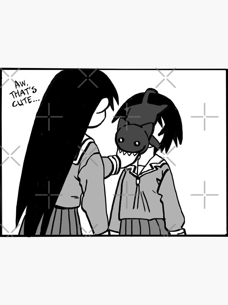 "I draw that panel of sakaki and cat face kagura / azumanga daioh ...