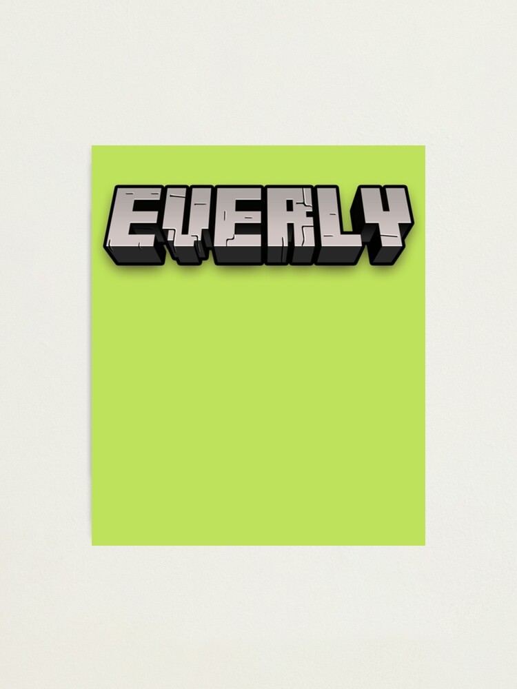 Lámina fotográfica «Everly - Etiqueta de nombre de Minecraft - Etiqueta ...