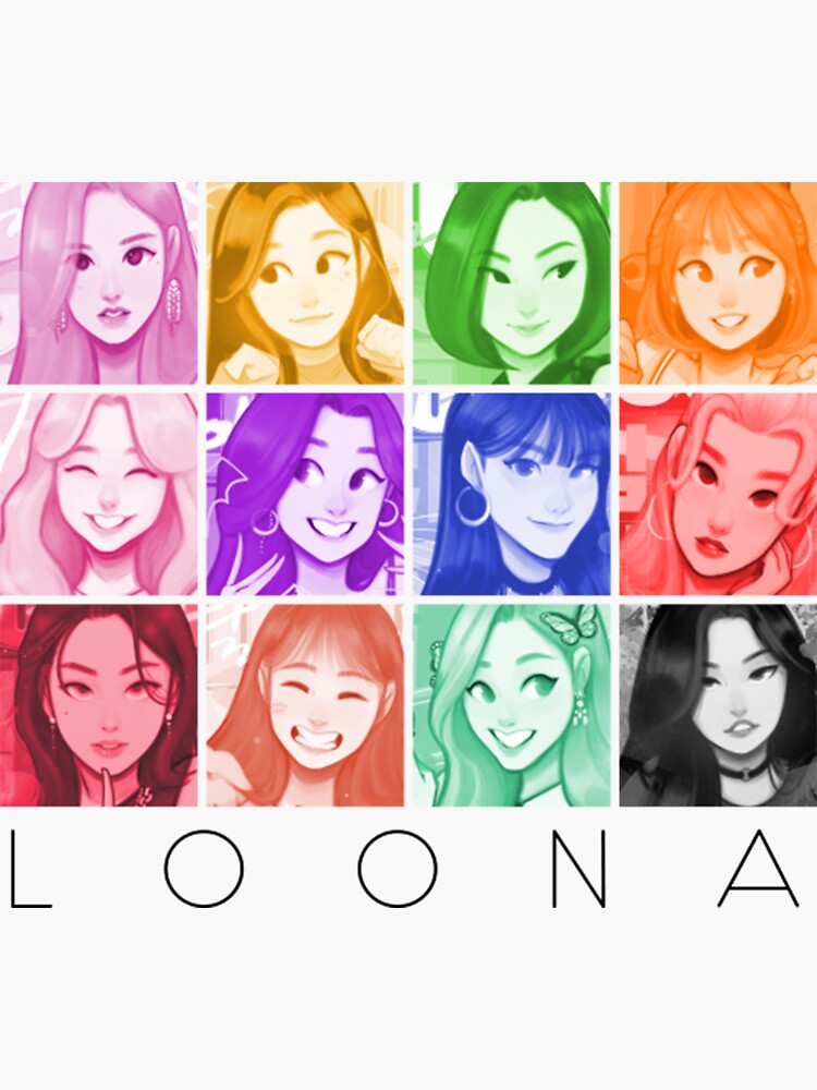 "Meme 0T12 Colors Loona" Sticker for Sale by ThurxyGiftFunny | Redbubble