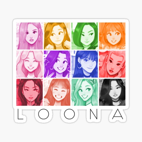 "Meme 0T12 Colors Loona" Sticker for Sale by ThurxyGiftFunny | Redbubble