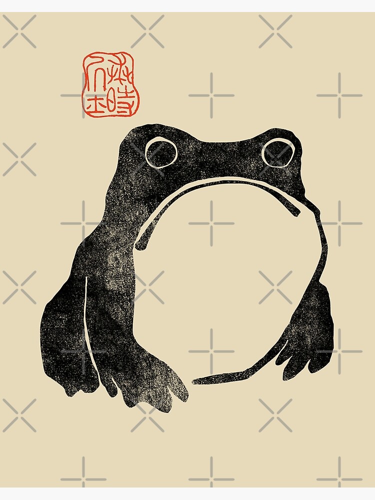 "grumpy frog japanese" Art Board Print for Sale by Star5sixx | Redbubble