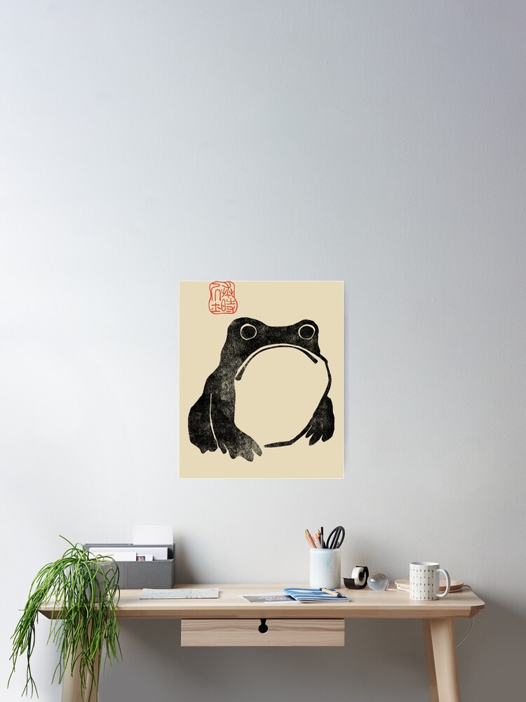 "grumpy frog japanese" Poster for Sale by Star5sixx | Redbubble