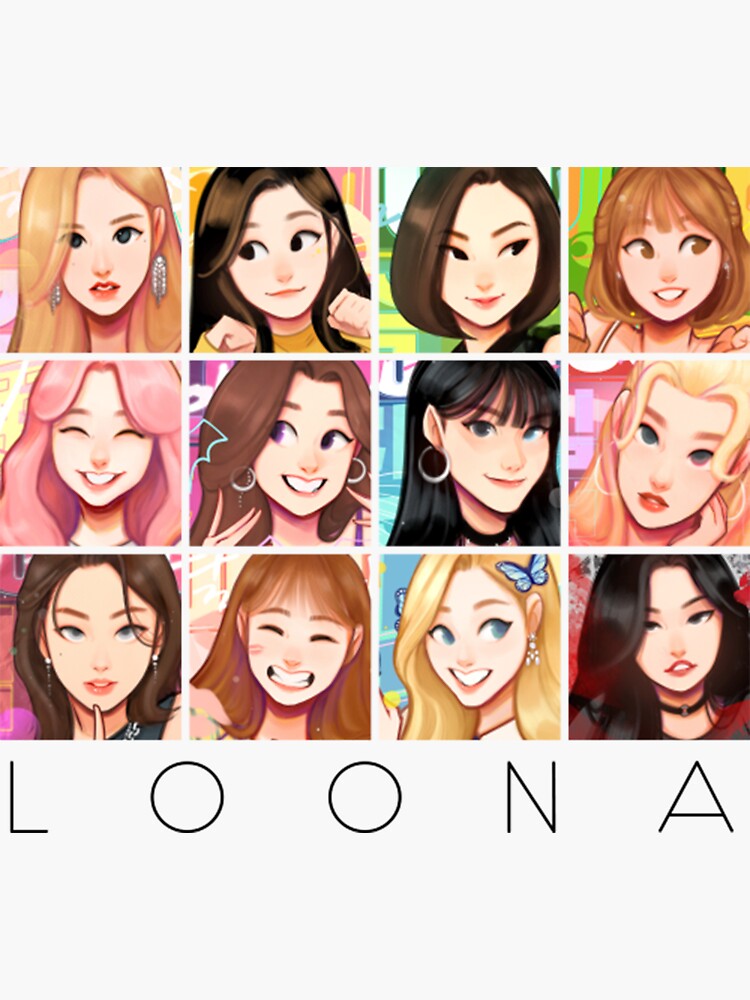 "Meme Colors Loona" Sticker for Sale by ThurxyGiftFunny | Redbubble