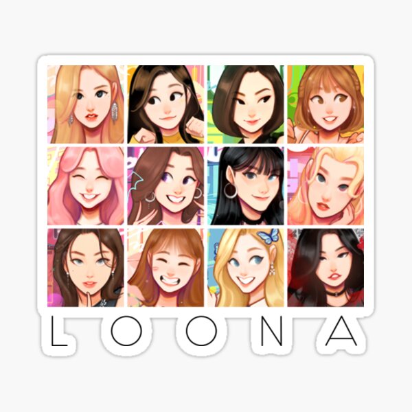 "Meme Colors Loona" Sticker for Sale by ThurxyGiftFunny | Redbubble