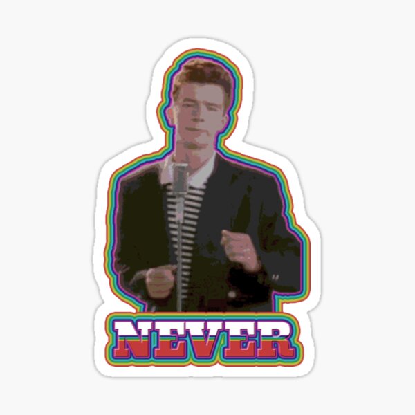 "Rick Astley" Sticker for Sale by blend81jrg | Redbubble