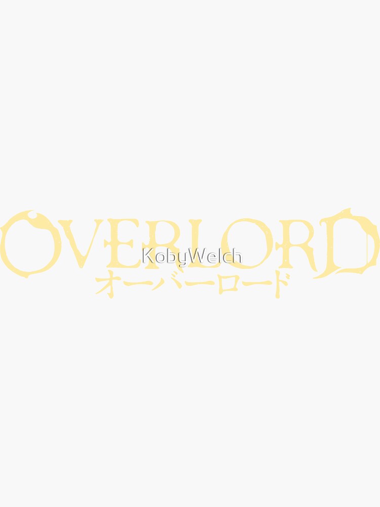 "Overlord Anime Logo" Sticker for Sale by KobyWelch | Redbubble