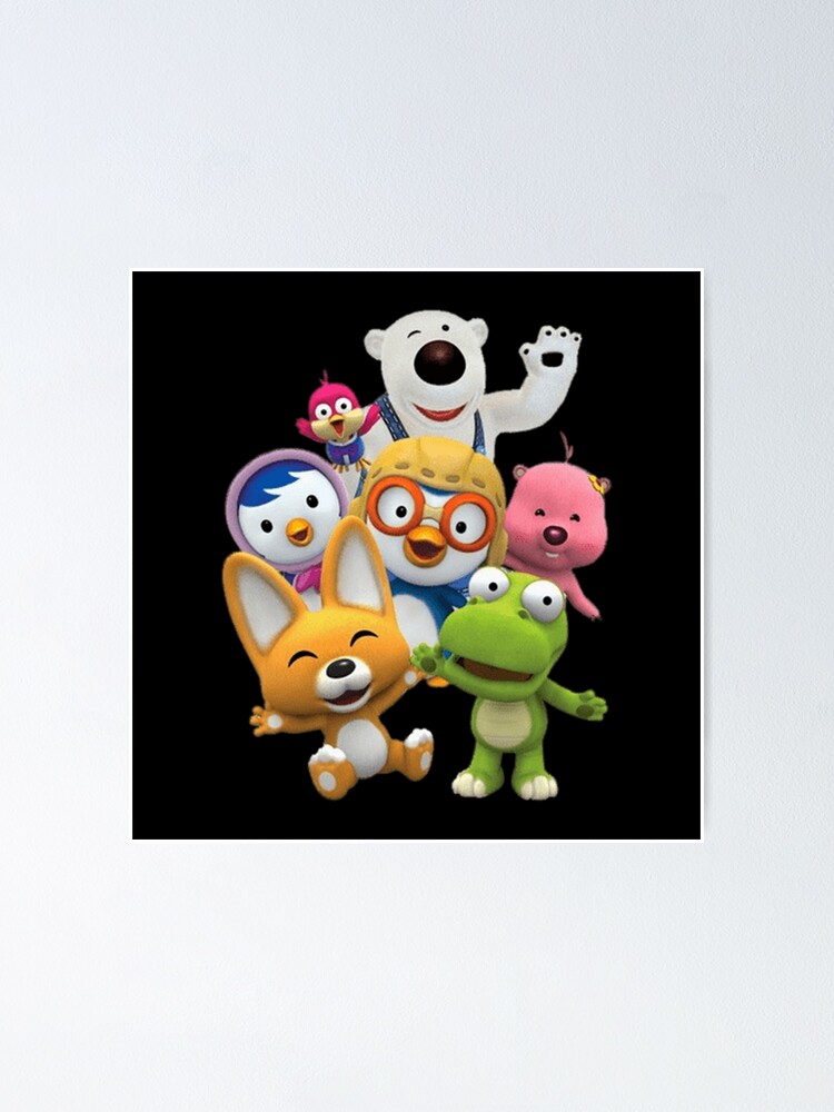 "Pororo and friends" Poster for Sale by BornInDecember | Redbubble