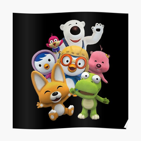 "Pororo and friends" Poster for Sale by BornInDecember | Redbubble