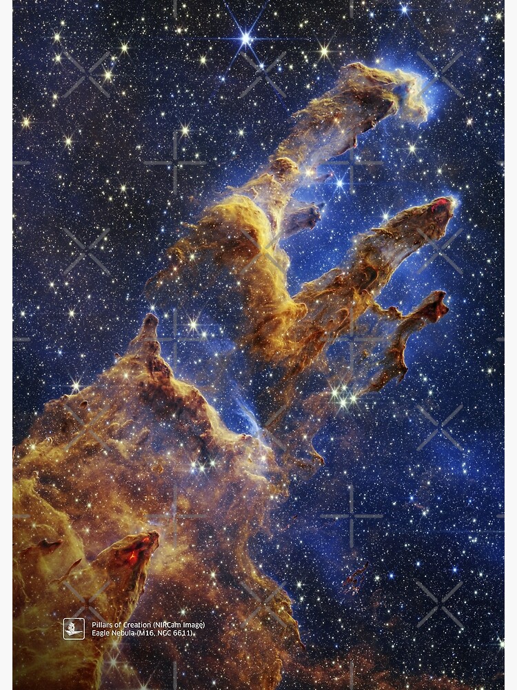 JWST Pillars of Creation, 2022 (James Webb/JWST) — space poster ...